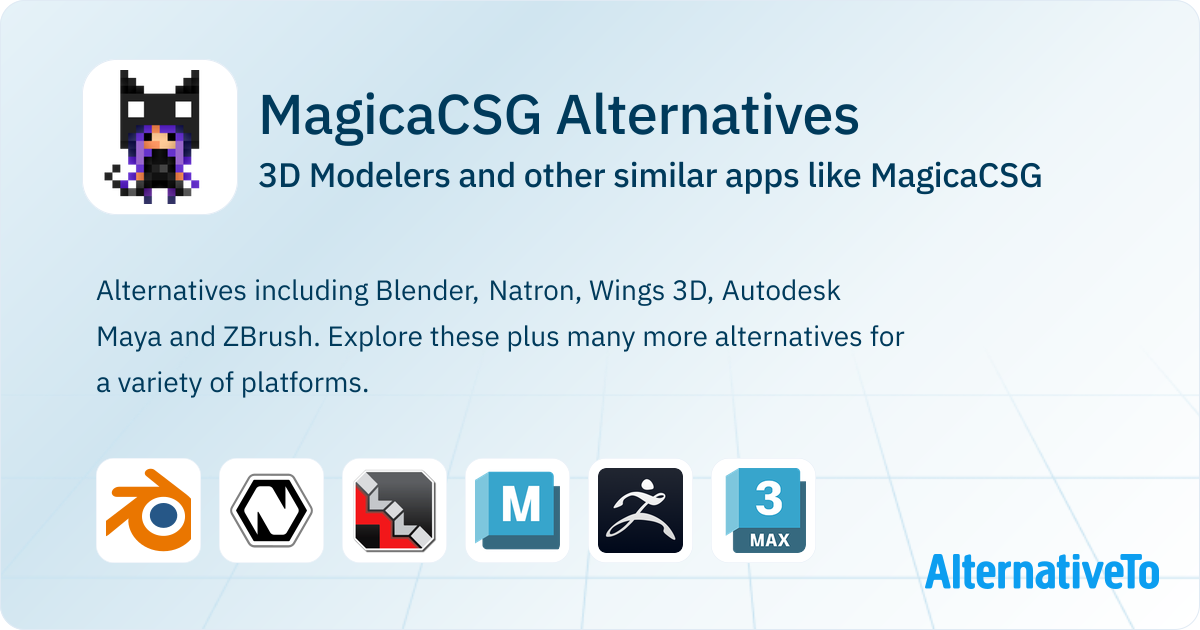 MagicaCSG Alternatives: Top 12 3D Modelers & Similar Apps | AlternativeTo