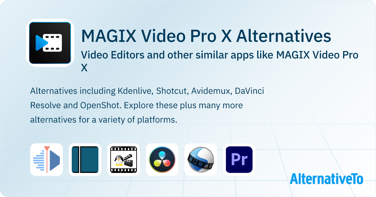 MAGIX Video Pro X Alternatives: Top 12 Video Editors & Similar Apps ...