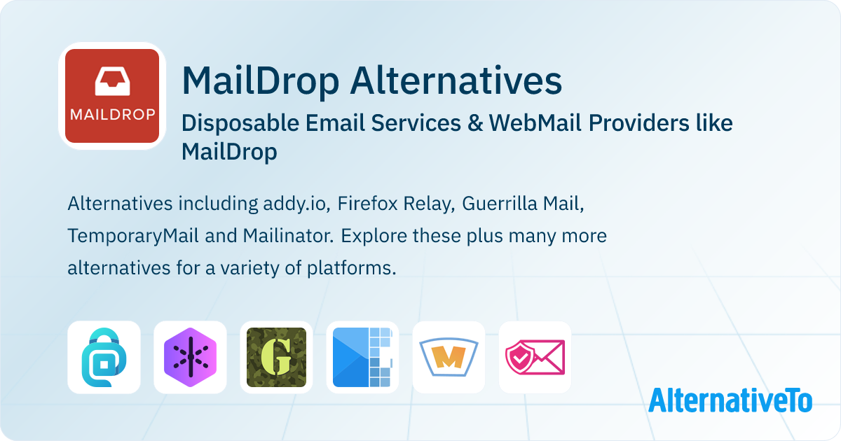 MailDrop Alternatives: Top 12 Disposable Email Services | AlternativeTo