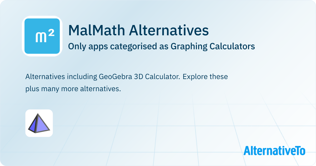 MalMath Alternatives: Top 1 Graphing Calculators | AlternativeTo