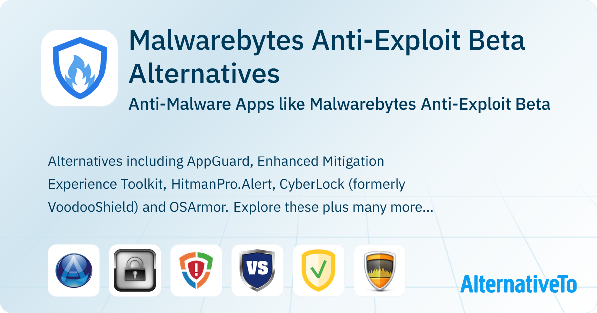 Malwarebytes Anti-Exploit Beta Alternatives: Top 9 Anti-Malware ...