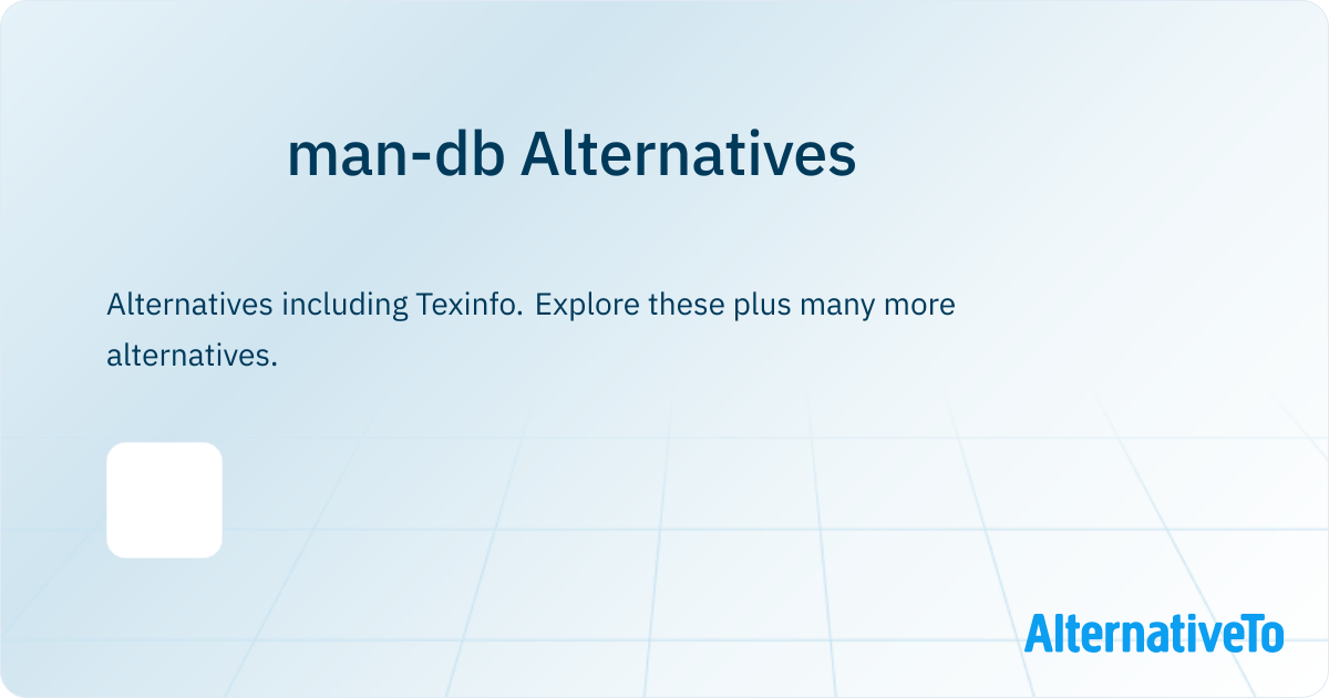 man-db Alternatives - Explore Similar Software | AlternativeTo