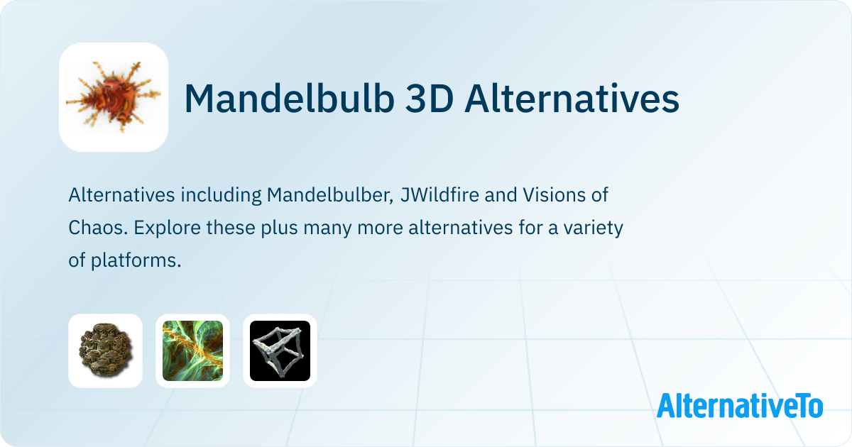 Mandelbulb 3D Alternatives - Explore Similar Software | AlternativeTo