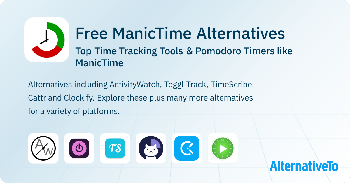 Free ManicTime Alternatives: Top 12 Time Tracking Tools | AlternativeTo