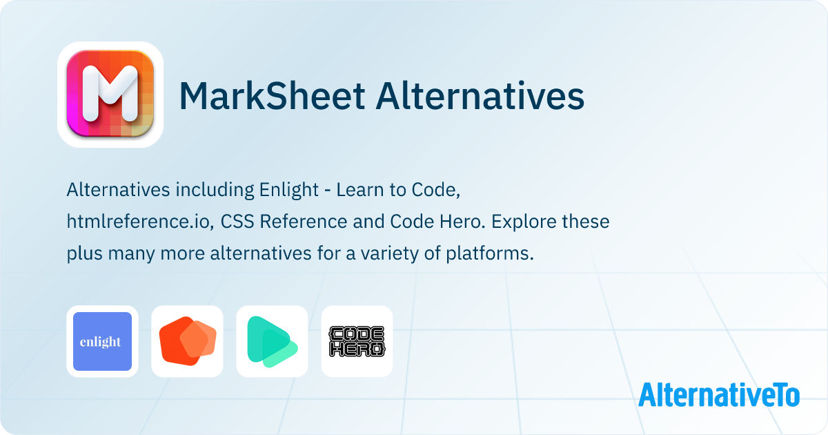 MarkSheet Alternatives - Explore Similar Sites & Apps | AlternativeTo
