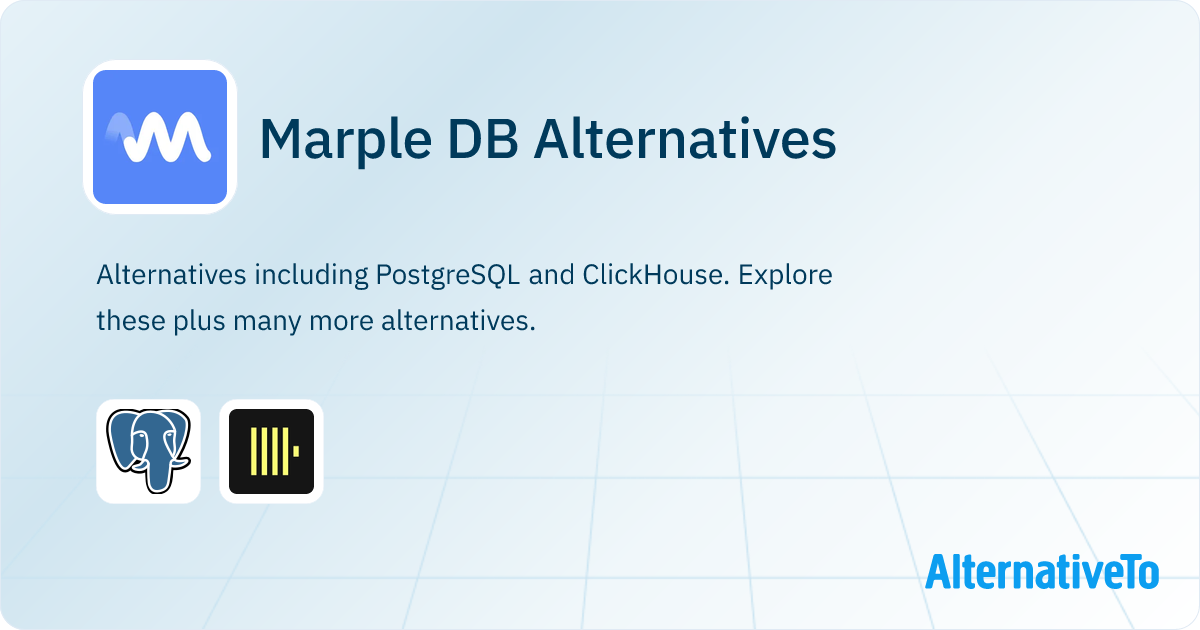Marple DB Alternatives - Explore Similar Sites & Apps | AlternativeTo