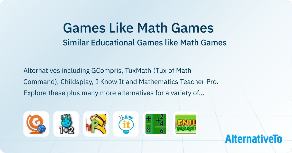 Games Like Math Games: Similar Educational Games | AlternativeTo