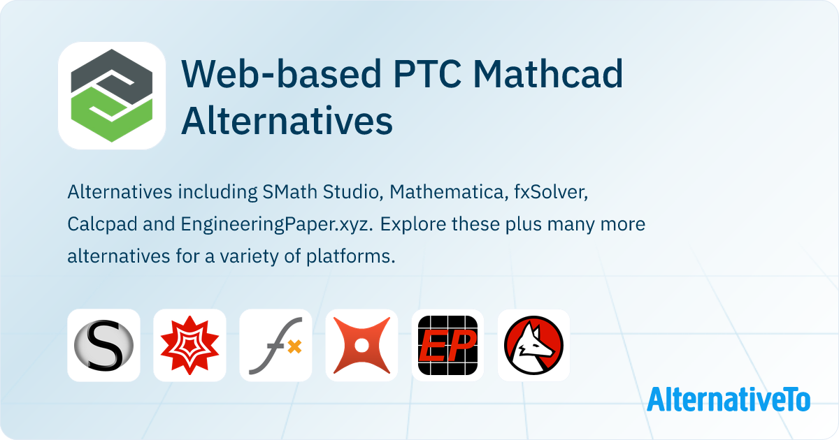 Web-based PTC Mathcad Alternatives | AlternativeTo