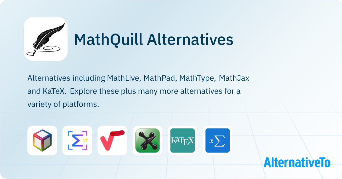 MathQuill Alternatives - Explore Similar Sites & Apps | AlternativeTo
