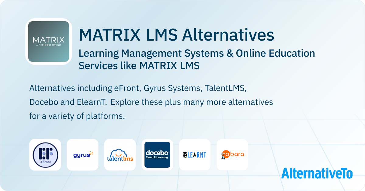 MATRIX LMS Alternatives: Top 8 Learning Management Systems | AlternativeTo