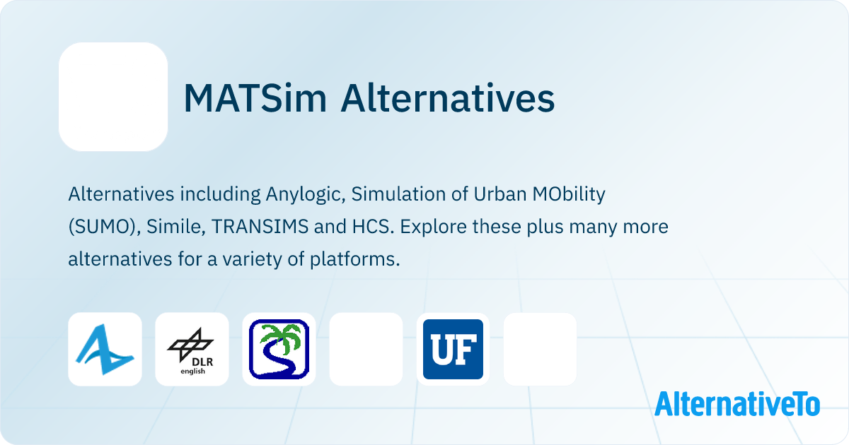 MATSim Alternatives - Explore Similar Software | AlternativeTo