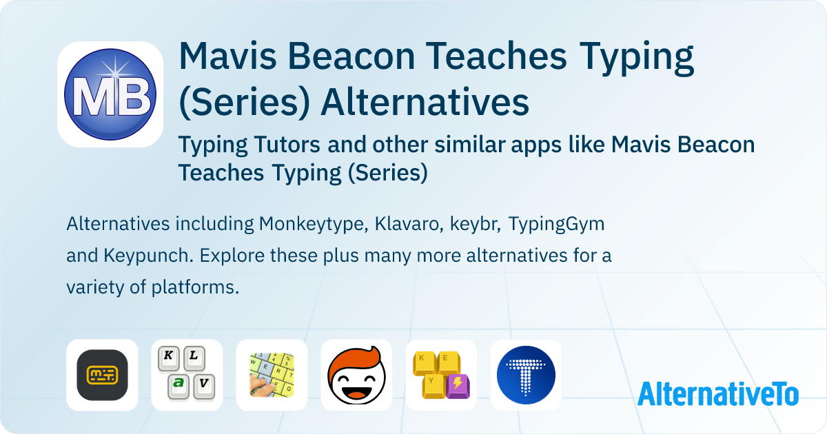 Mavis Beacon Teaches Typing (Series) Alternatives: Top 12 Typing Tutors ...