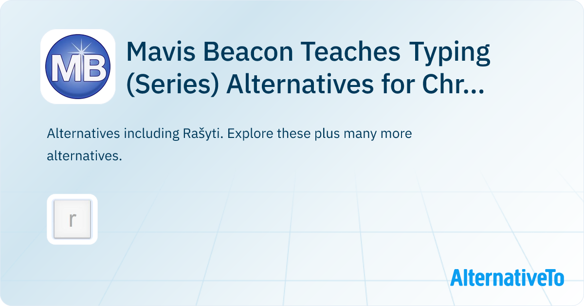 Mavis Beacon Teaches Typing (Series) Alternatives for Chrome OS: Top 1 ...