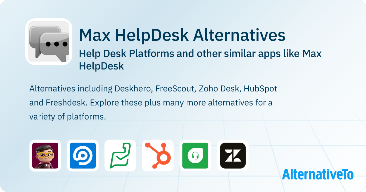 Max HelpDesk Alternatives: Top 13 Help Desk Platforms & Similar Apps ...