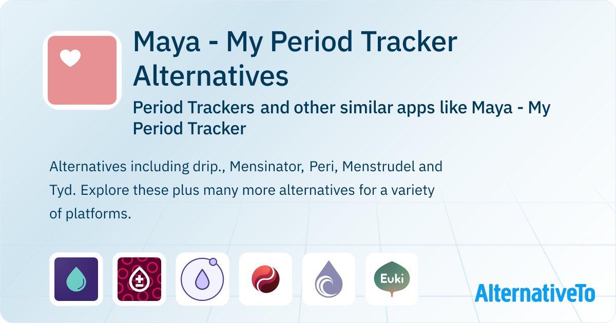 Maya - My Period Tracker Alternatives: Top 12 Period Trackers & Similar ...