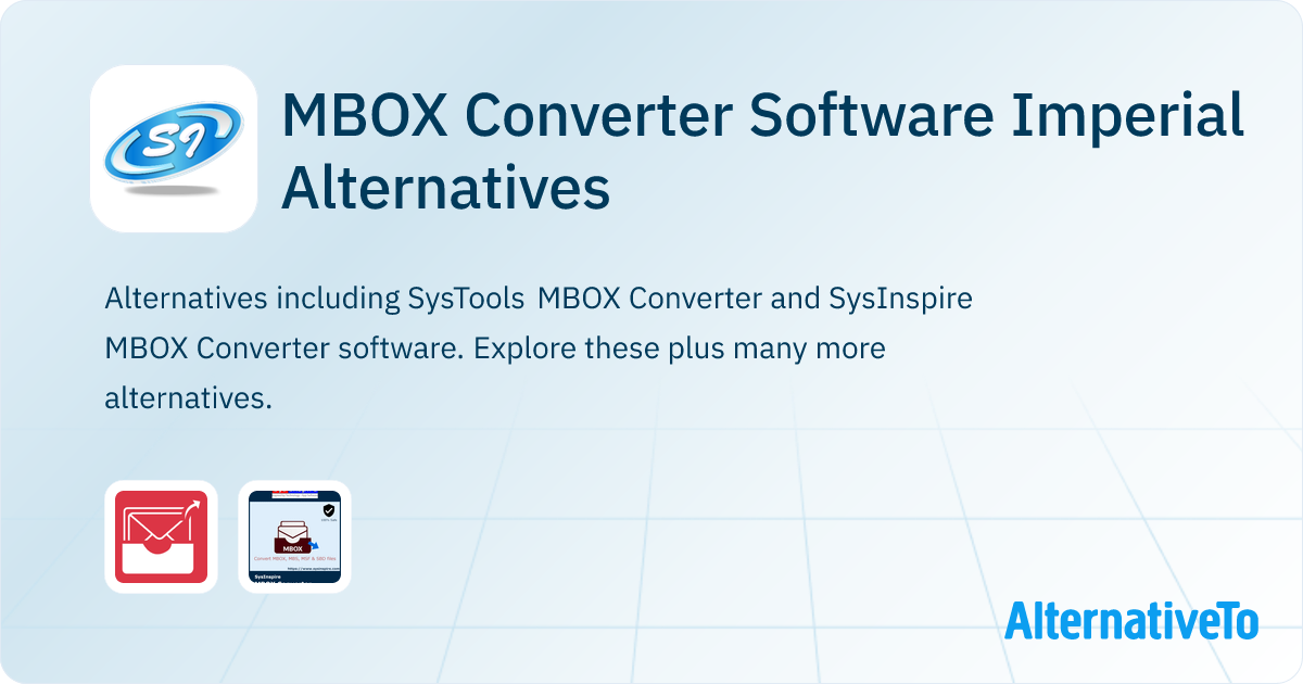 MBOX Converter Software Imperial Alternatives - Explore Similar Apps ...