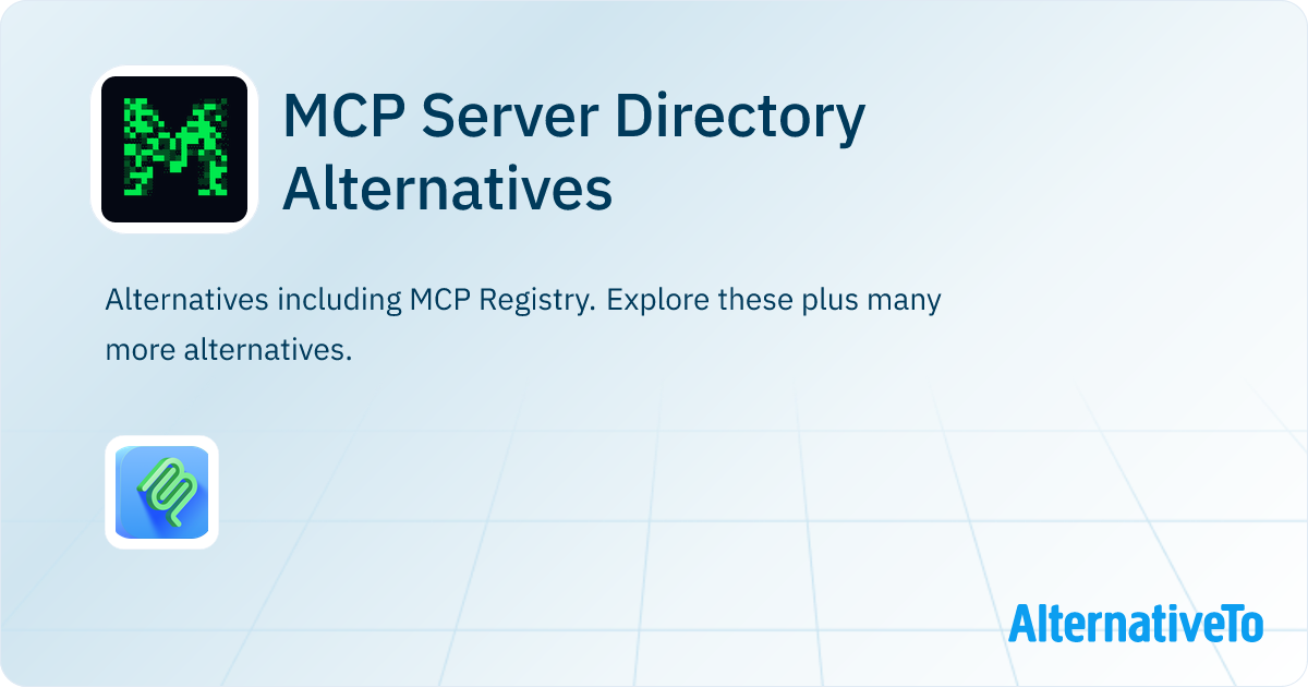MCP Server Directory Alternatives - Explore Similar Sites & Apps ...