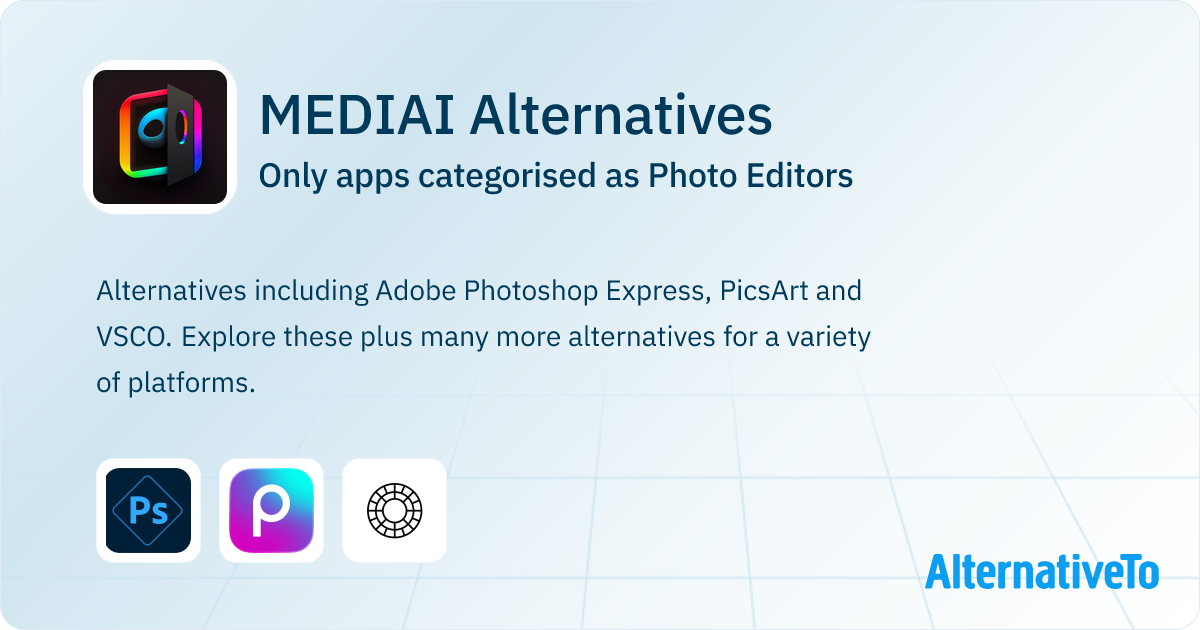 MEDIAI Alternatives: Top 3 Photo Editors | AlternativeTo