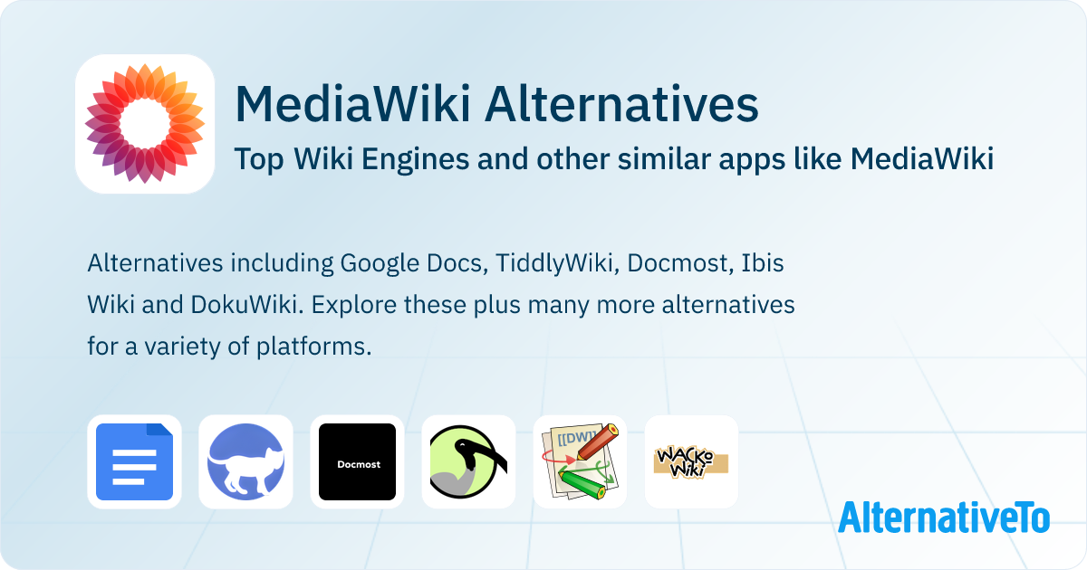 Great MediaWiki Alternatives: Top Wiki Engines in 2026 | AlternativeTo