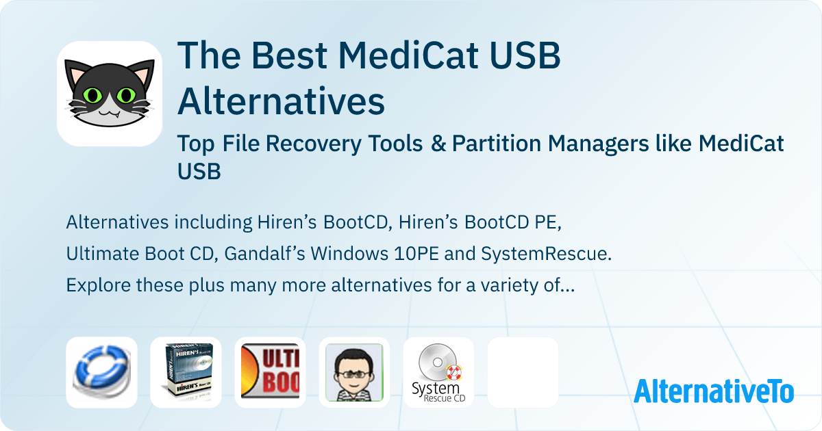 Best MediCat USB Alternatives: Top File Recovery Tools in 2026 ...