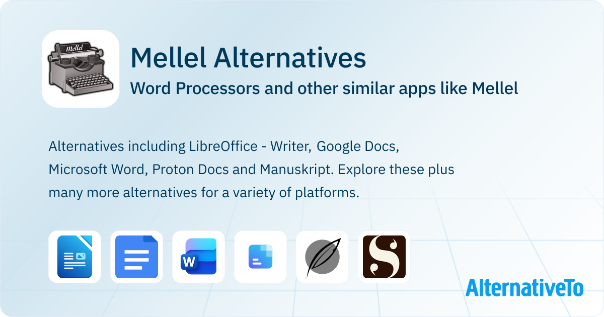Mellel Alternatives: Top 12 Word Processors & Similar Apps | AlternativeTo