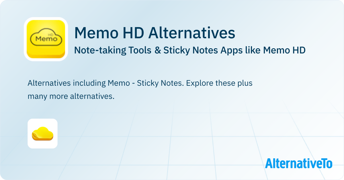 Memo HD Alternatives: Top 1 Note-taking Tools | AlternativeTo