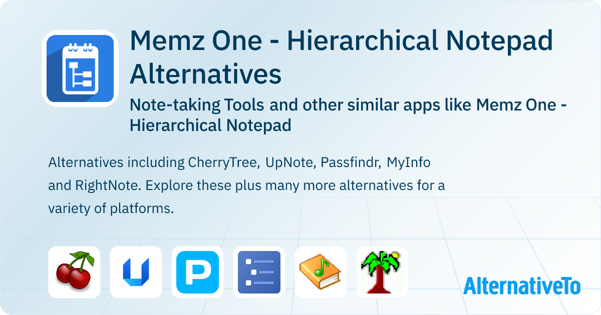 Memz One - Hierarchical Notepad Alternatives: Top 17 Note-taking Tools ...