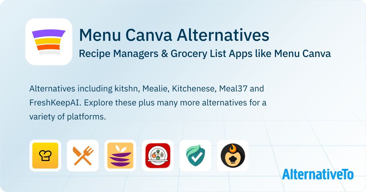 Menu Canva Alternatives: Top 12 Recipe Managers | AlternativeTo