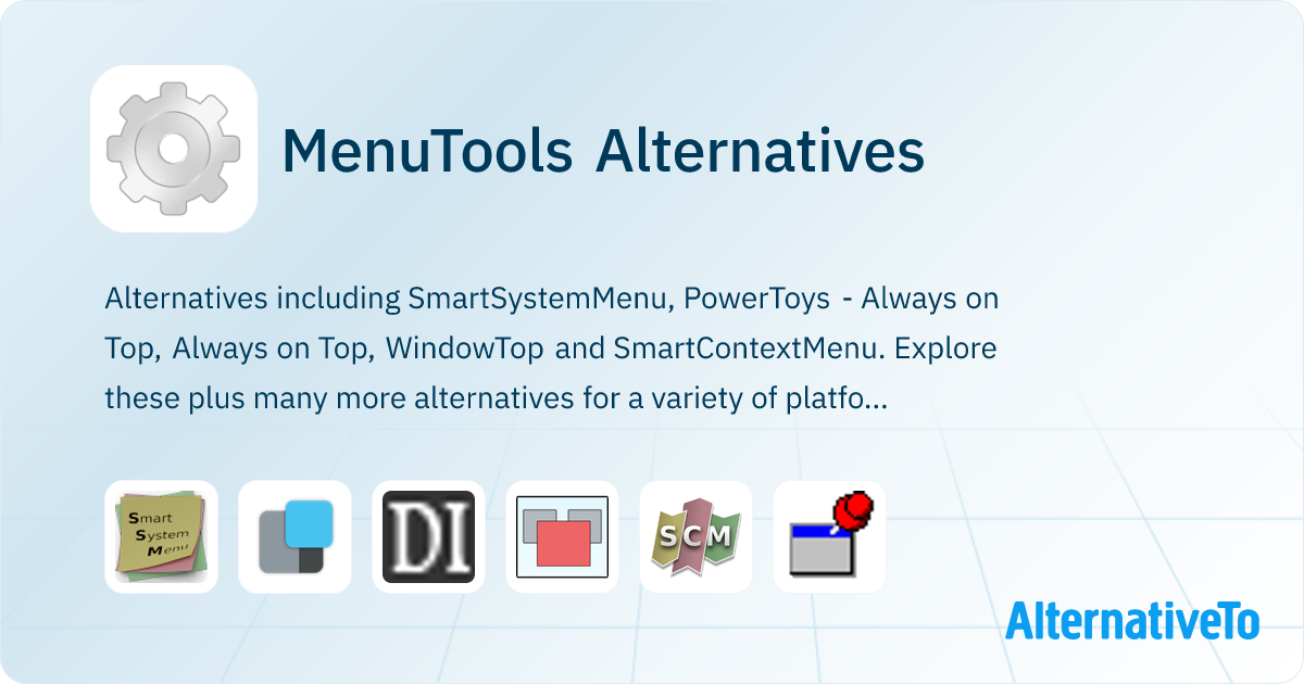 MenuTools Alternatives - Explore Similar Software | AlternativeTo