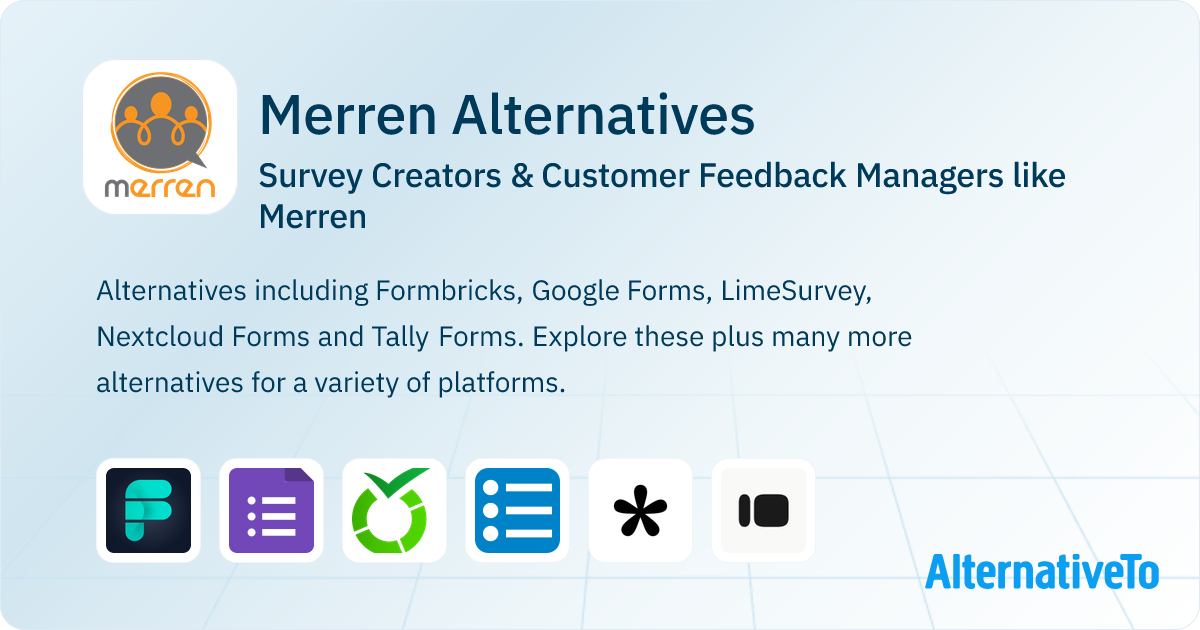 Merren Alternatives: Top 12 Survey Creators | AlternativeTo