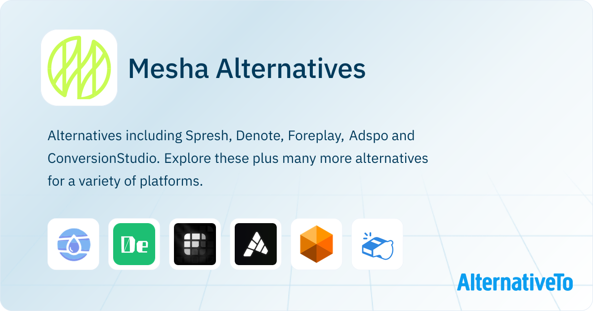 Mesha Alternatives - Explore Similar Sites & Apps | AlternativeTo