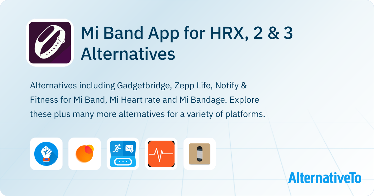 Mi Band App for HRX, 2 & 3 Alternatives - Explore Similar Apps ...