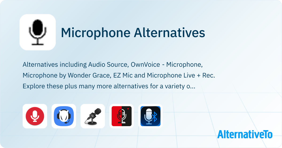Microphone Alternatives and Similar Apps | AlternativeTo