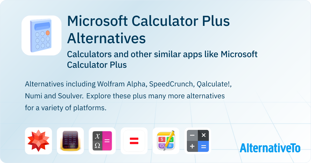 Microsoft Calculator Plus Alternatives: Top 12 Calculators & Similar ...