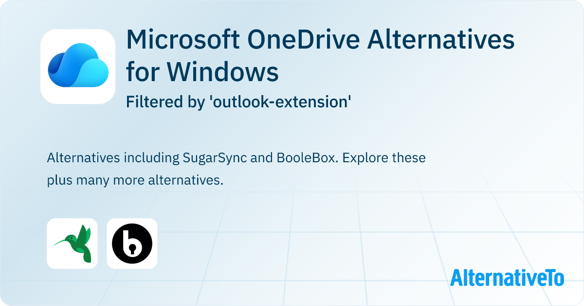 Microsoft OneDrive Alternatives for Windows filtered by 'outlook ...