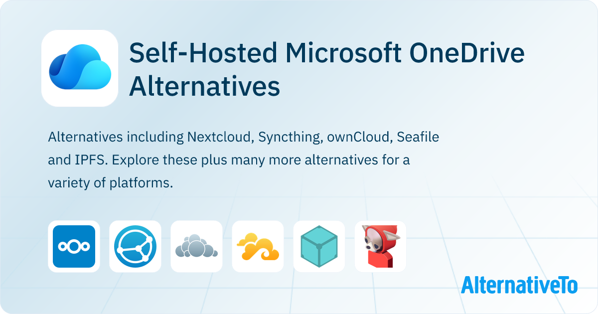 Microsoft OneDrive Alternatives: Top 12 Self-Hosted Cloud Storage ...