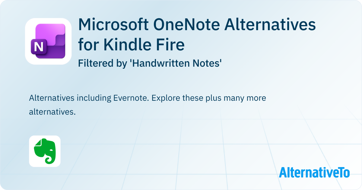Microsoft OneNote Alternatives for Kindle Fire filtered by 'Handwritten ...