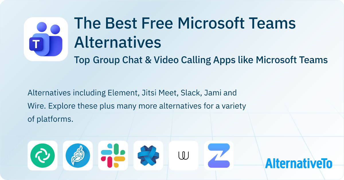 Free Microsoft Teams Alternatives: Top 12 Group Chat Apps | AlternativeTo