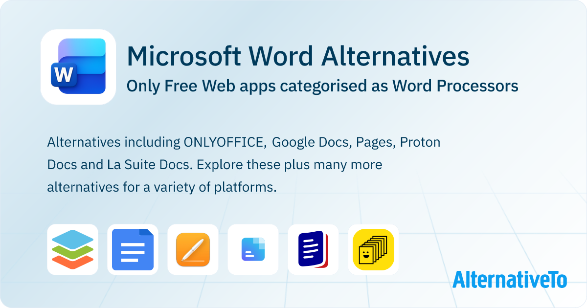 Free Microsoft Word Alternatives: Top 19 Web-based Word Processors ...
