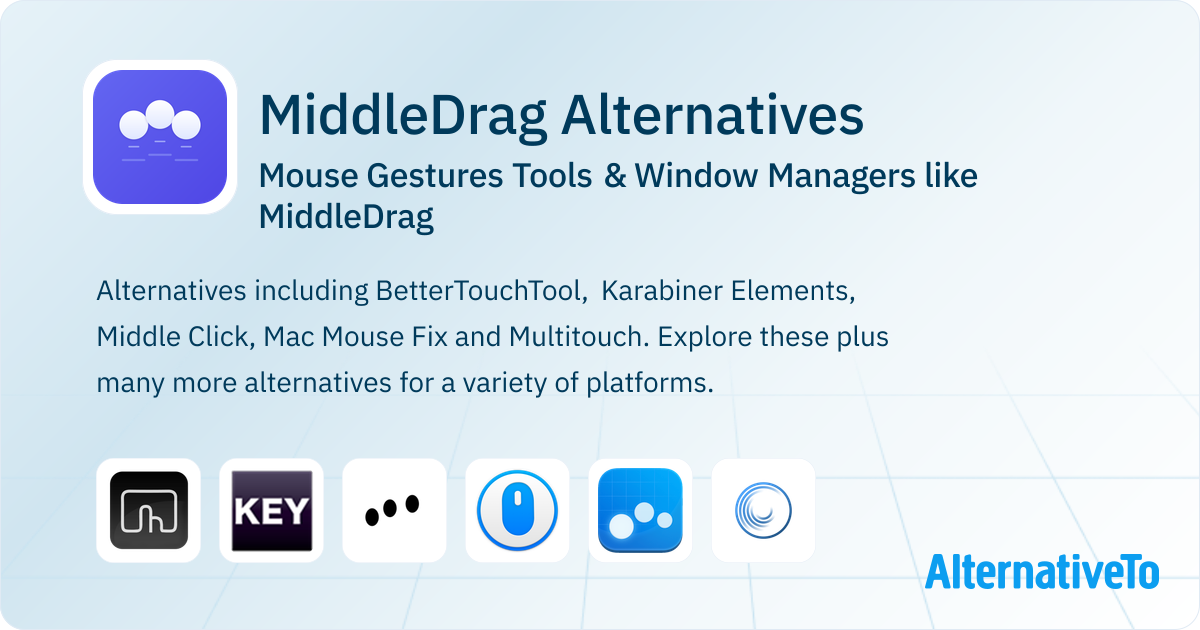 MiddleDrag Alternatives: Top 7 Mouse Gestures Tools | AlternativeTo