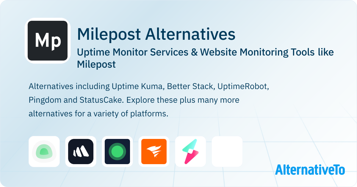 Milepost Alternatives: Top 6 Uptime Monitor Services | AlternativeTo