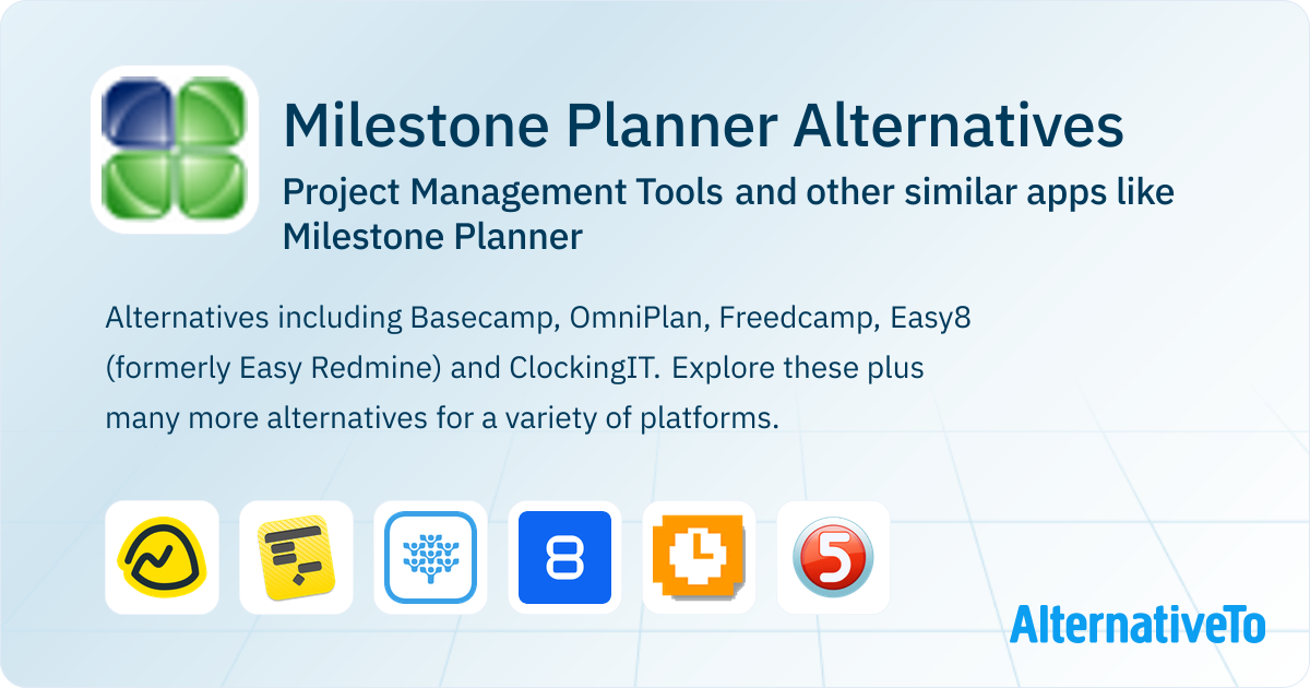 Milestone Planner Alternatives: Top 19 Project Management Tools ...