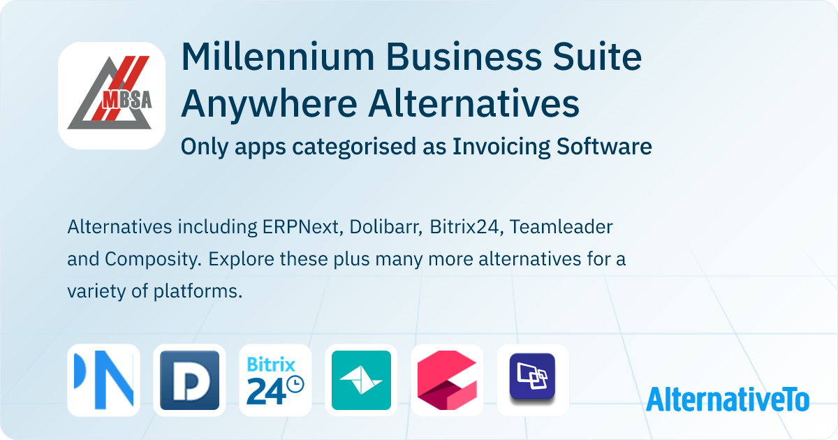Millennium Business Suite Anywhere Alternatives: Top 7 Invoicing ...