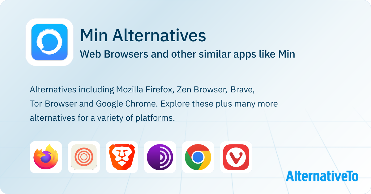 Min Alternatives: Top 12 Web Browsers & Similar Apps | AlternativeTo