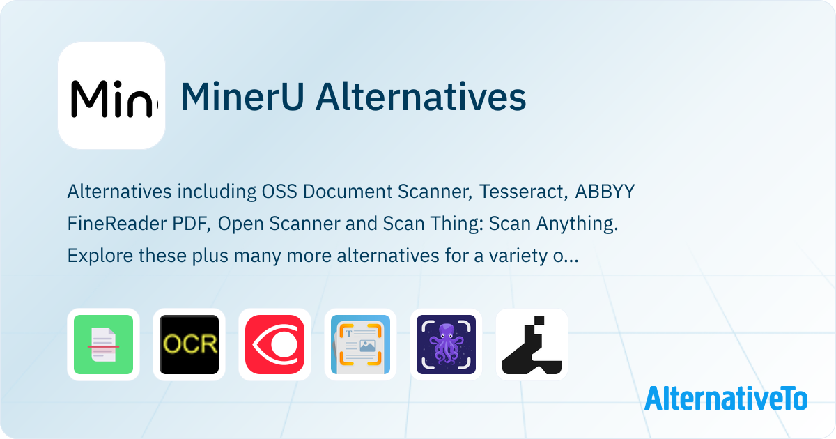 MinerU Alternatives - Explore Similar Apps & Services | AlternativeTo