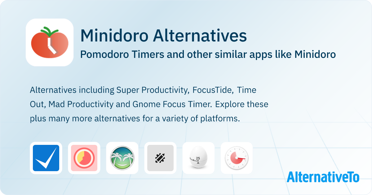 Minidoro Alternatives: Top 12 Pomodoro Timers & Similar Apps ...