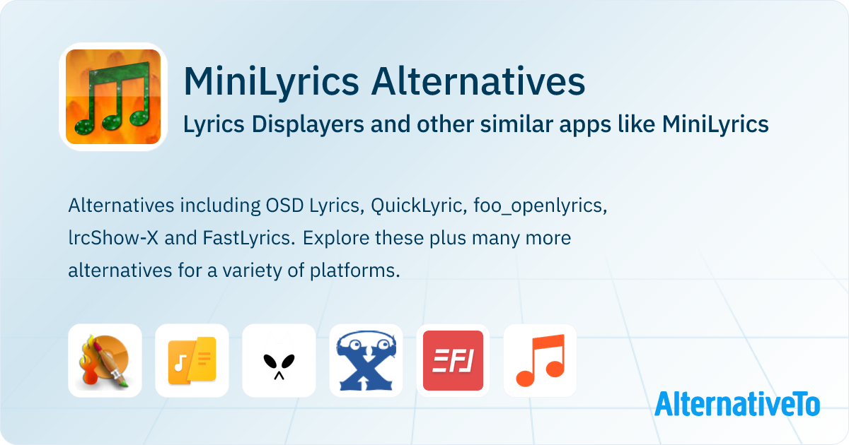MiniLyrics Alternatives: Top 13 Lyrics Displayers & Similar Apps ...