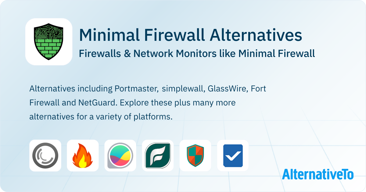 Minimal Firewall Alternatives: Top 12 Firewalls | AlternativeTo