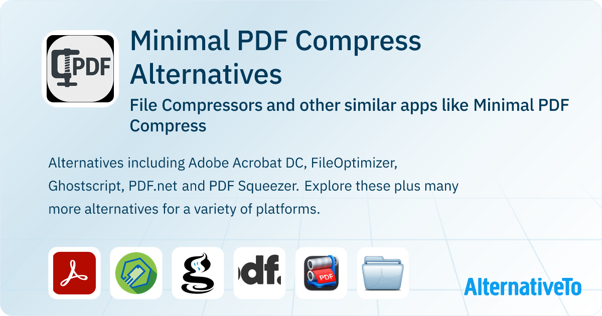 Minimal PDF Compress Alternatives: Top 12 File Compressors & Similar ...