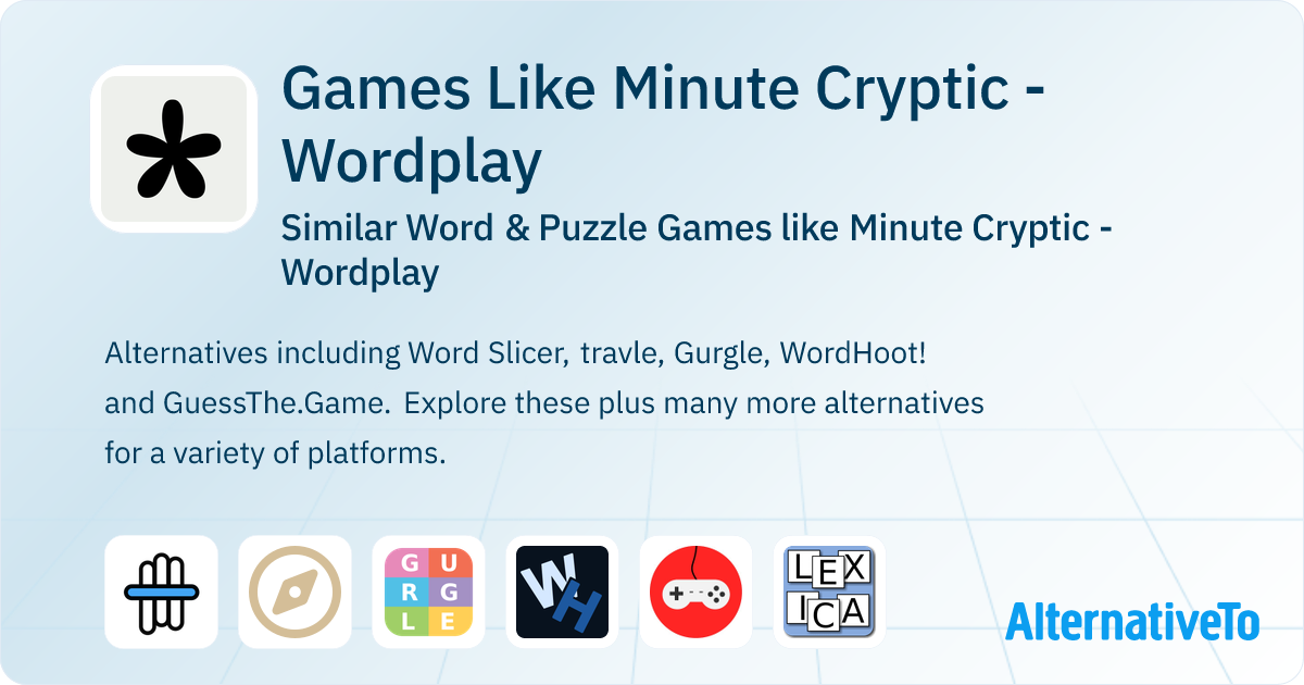 Games Like Minute Cryptic - Wordplay: Similar Word Games 2026 ...